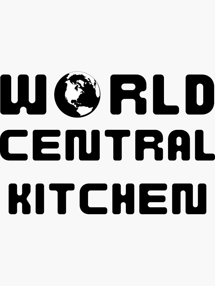 "World Central Kitchen" Sticker for Sale by HasnaanMohsin | Redbubble
