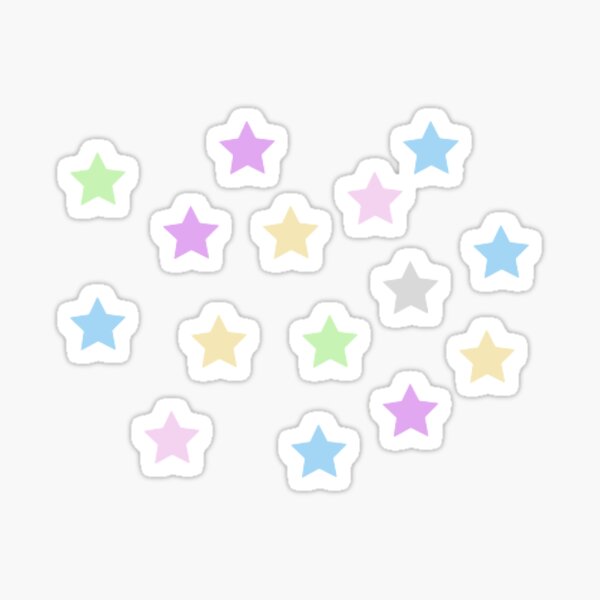 Pastel Mini Star Pack Sticker For Sale By Shaiyuri Redbubble