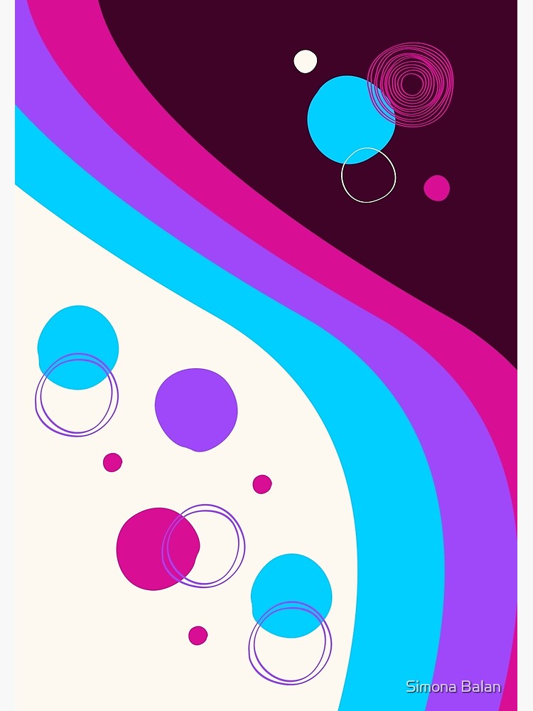 "Abstract Bubble Trends Modern Art" Poster for Sale by SimonaSunshine ...