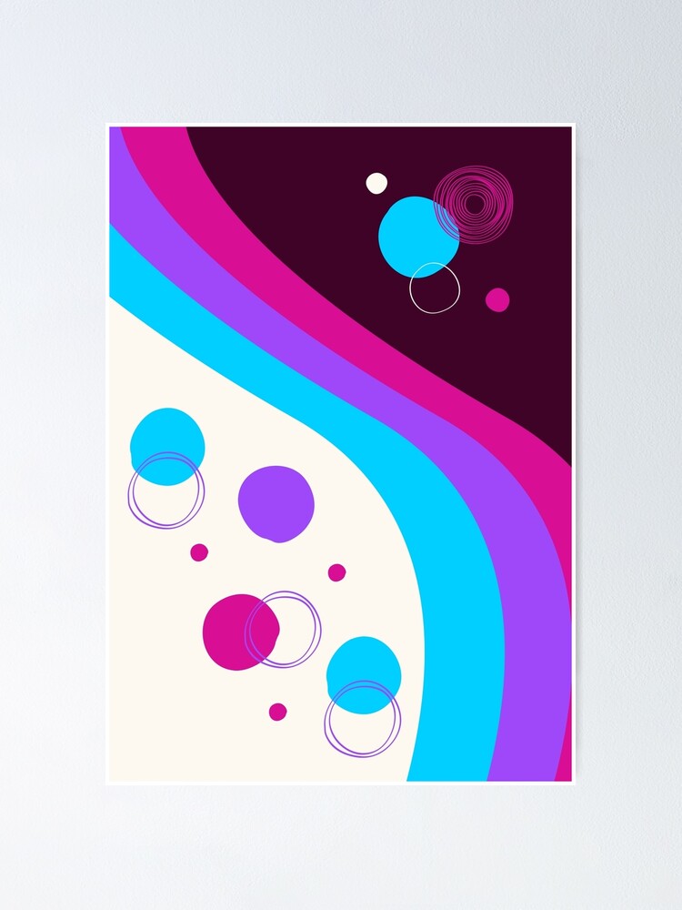 "Abstract Bubble Trends Modern Art" Poster for Sale by SimonaSunshine ...