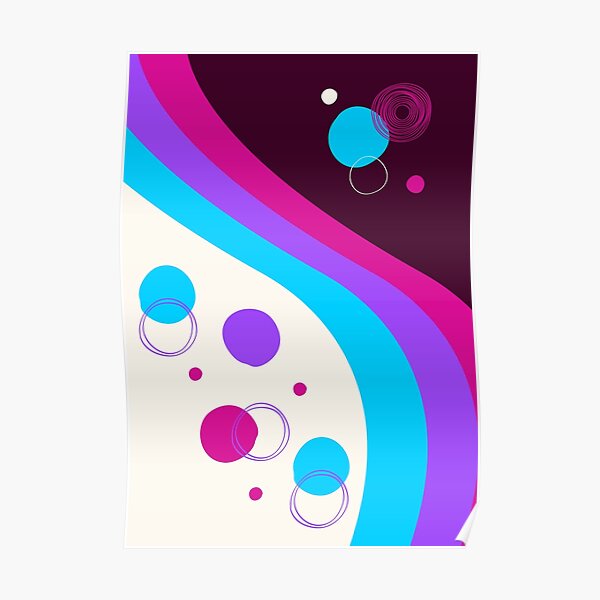 "Abstract Bubble Trends Modern Art" Poster for Sale by SimonaSunshine ...