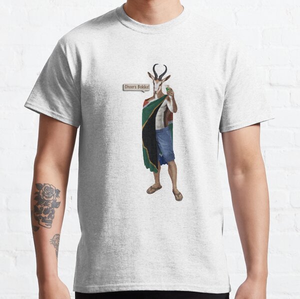 "The Springbok South African Springbokkie Cheers Bokke" T-shirt for ...