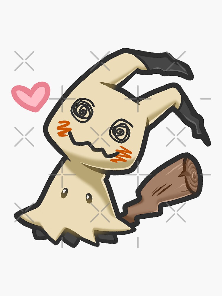 "Mimikyu" Sticker by AimzDoodlez | Redbubble