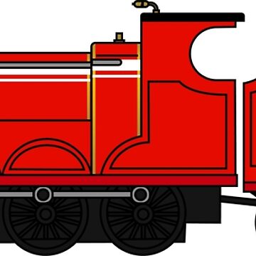 "James the Red Engine" Sticker for Sale by WestieMerch | Redbubble
