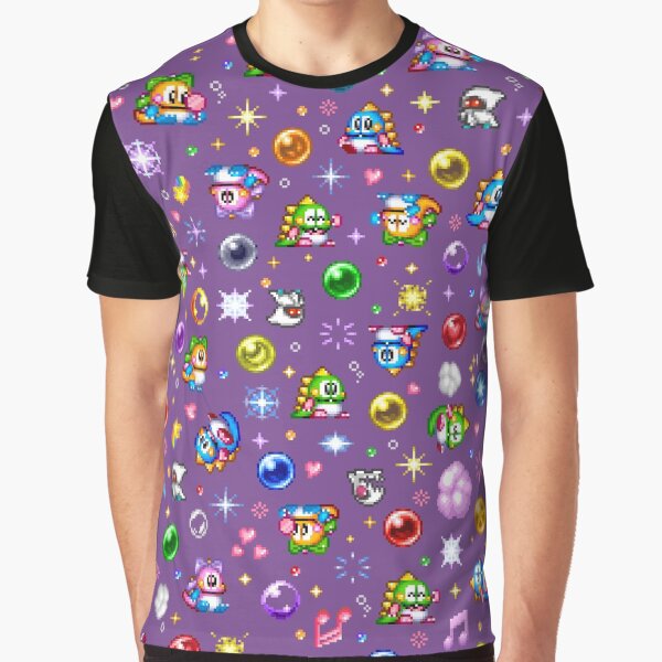 "Bubble Bobble - Purple" T-shirt for Sale by uenki | Redbubble | bubble ...
