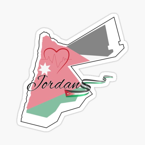 "Jordan Middle East" Sticker for Sale by archsara | Redbubble
