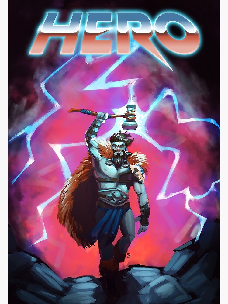 "Heavy Metal Hero" Poster for Sale by psygull | Redbubble