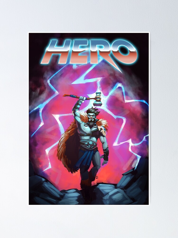 "Heavy Metal Hero" Poster for Sale by psygull | Redbubble