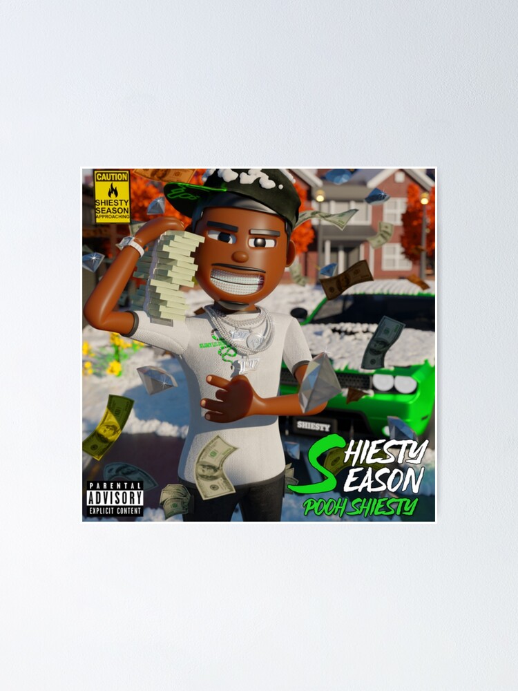 Póster «Portada del álbum Shiesty Season» de IWASBROKE | Redbubble