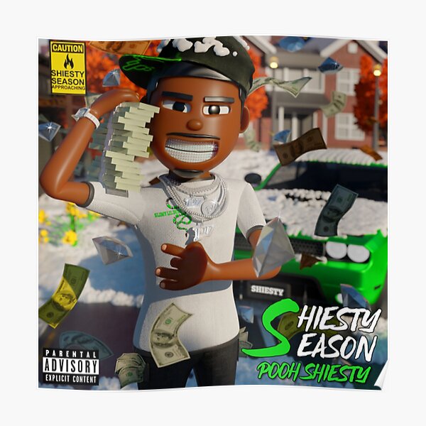 Póster «Portada del álbum Shiesty Season» de IWASBROKE | Redbubble