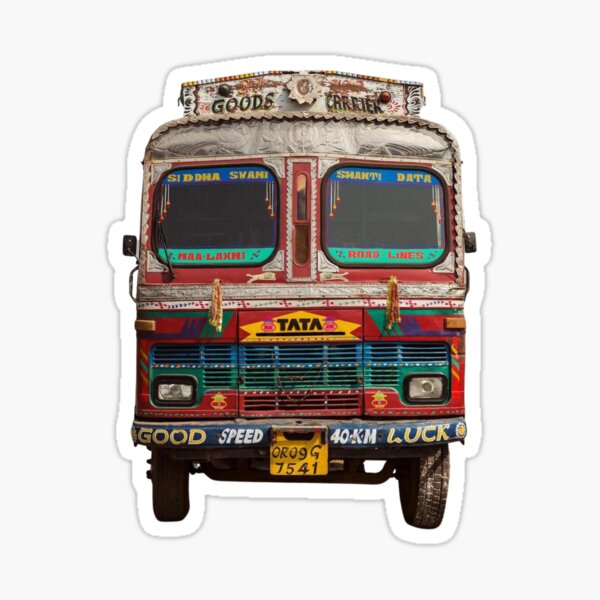 "India Art Truck" Sticker for Sale by IronMark19 | Redbubble