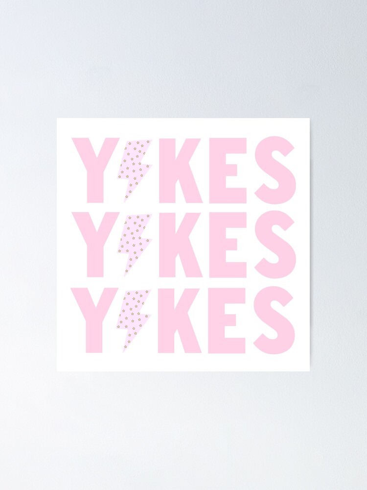 "yikes lightning bolt" Poster by mollsdesignss | Redbubble