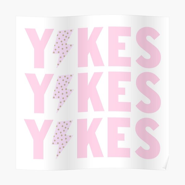 "yikes lightning bolt" Poster by mollsdesignss | Redbubble