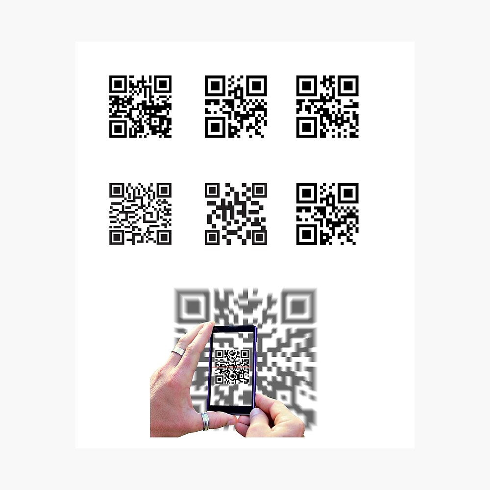 Never Gonna Give You Up Rick Astley QR Code Sticker