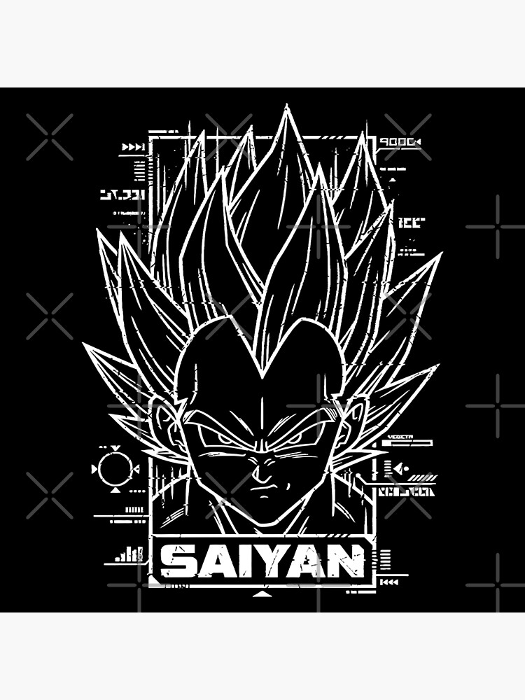 "vegeta, white saiyan" Poster for Sale by cremadesign | Redbubble