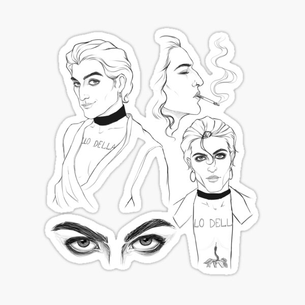 Damiano David (solist of Maneskin) oil coloring portrait. - www.glwec.in