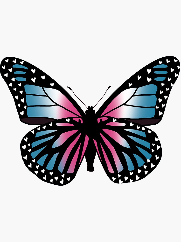 "trans butterfly" Sticker for Sale by kyliegantzel | Redbubble