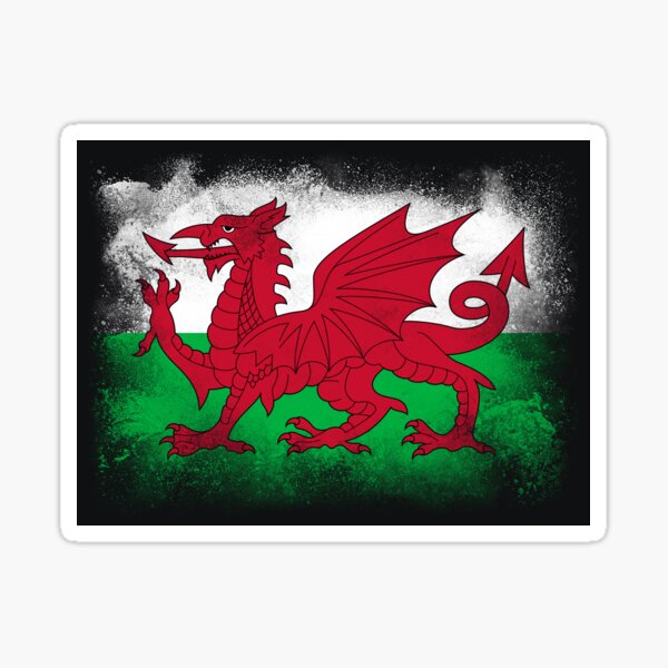 "Wales Flag" Sticker by psychoshadow | Redbubble