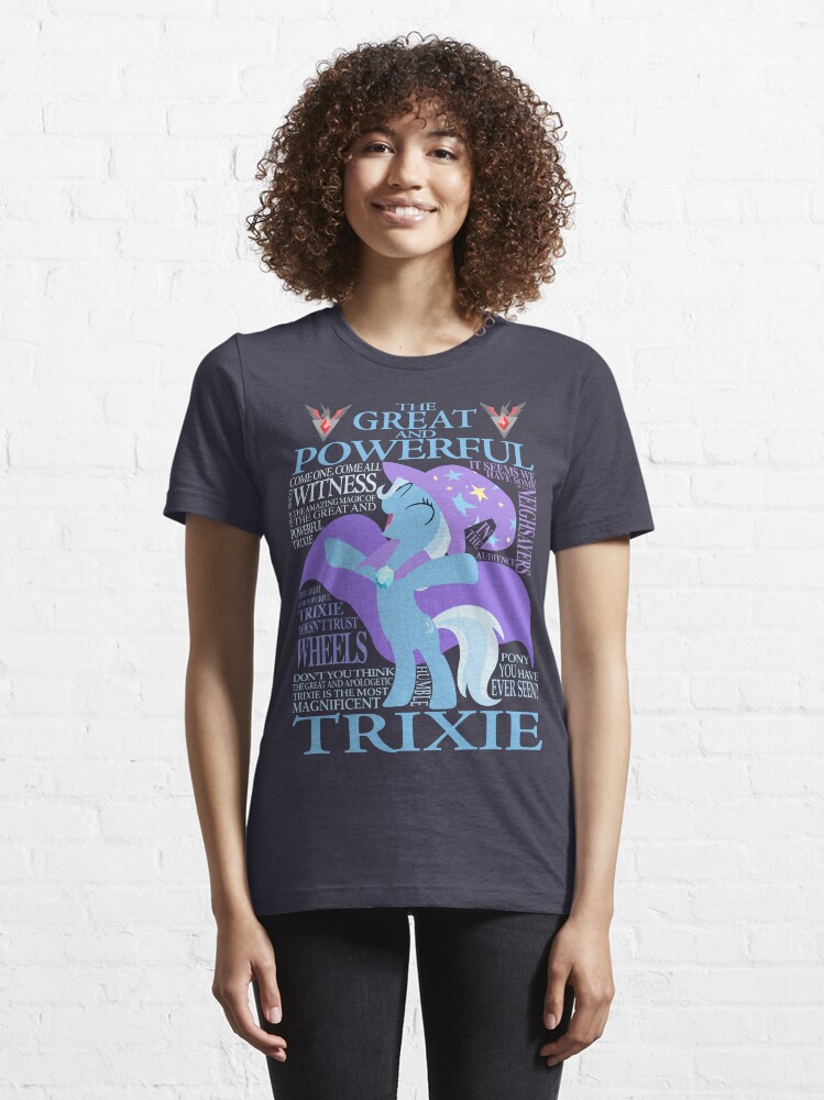 "The Great and Powerful Trixie" T-shirt for Sale by AssaultWithCake | Redbubble | pony t-shirts ...