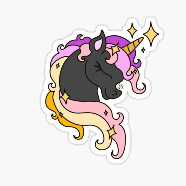 "Trixic Pride Unicorn" Sticker for Sale by fferretdoodles | Redbubble