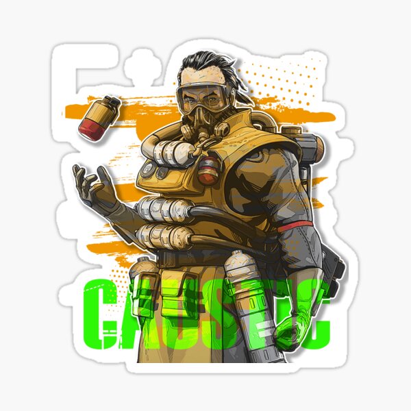 "Caustic Apex Legends" Sticker for Sale by ToxicMonkeys09 | Redbubble