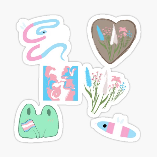 "Pride Sticker Pack Trans" Sticker for Sale by Risky-Biznus | Redbubble