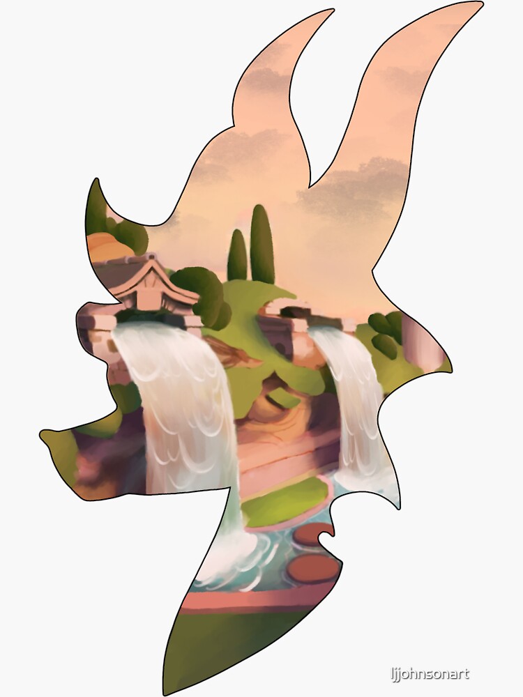 "Spyro Profile" Sticker by ljjohnsonart | Redbubble