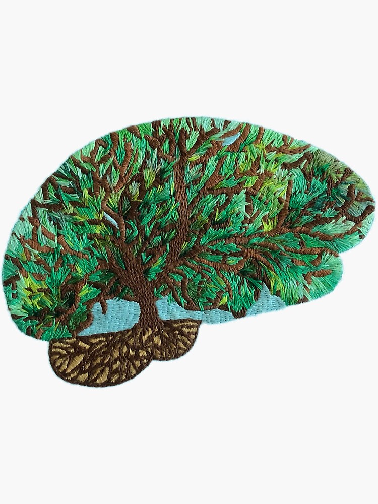 "Growth Mindset Tree Brain" Sticker for Sale by Laurabund | Redbubble