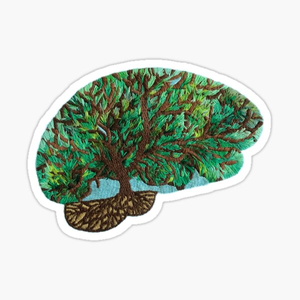 "Growth Mindset Tree Brain" Sticker for Sale by Laurabund | Redbubble