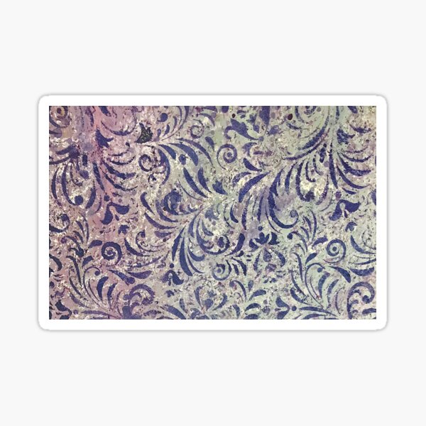 "Painted Paisley Pattern, Original Artwork Horizontal" Sticker by ...