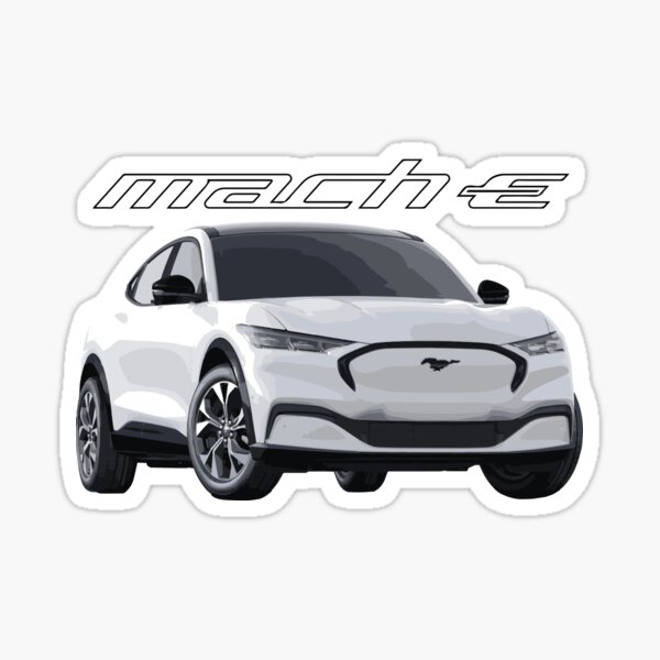 "Mustang Mach-E Star White Premium Edition " Sticker for Sale by ...