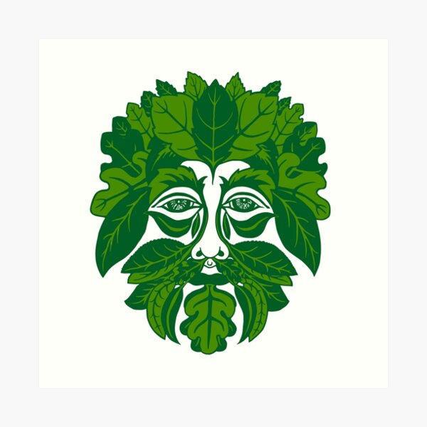 "Greenman logo" Art Print for Sale by CadeSkywalker38 | Redbubble