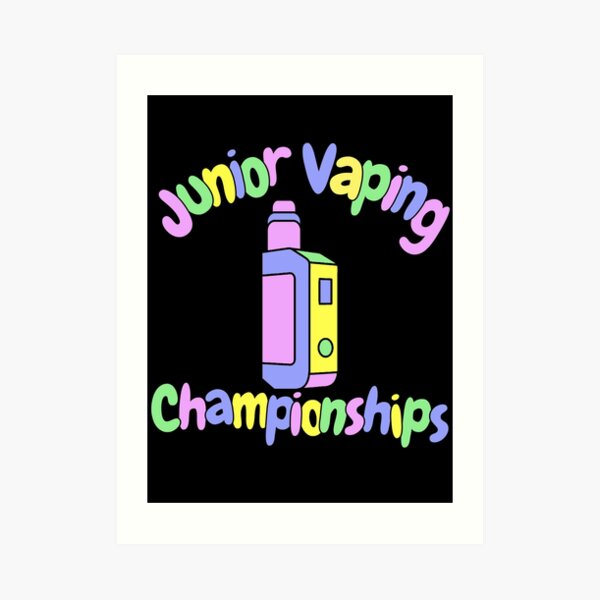 "Junior vaping championships gen z satire meme joke" Art Print by ...