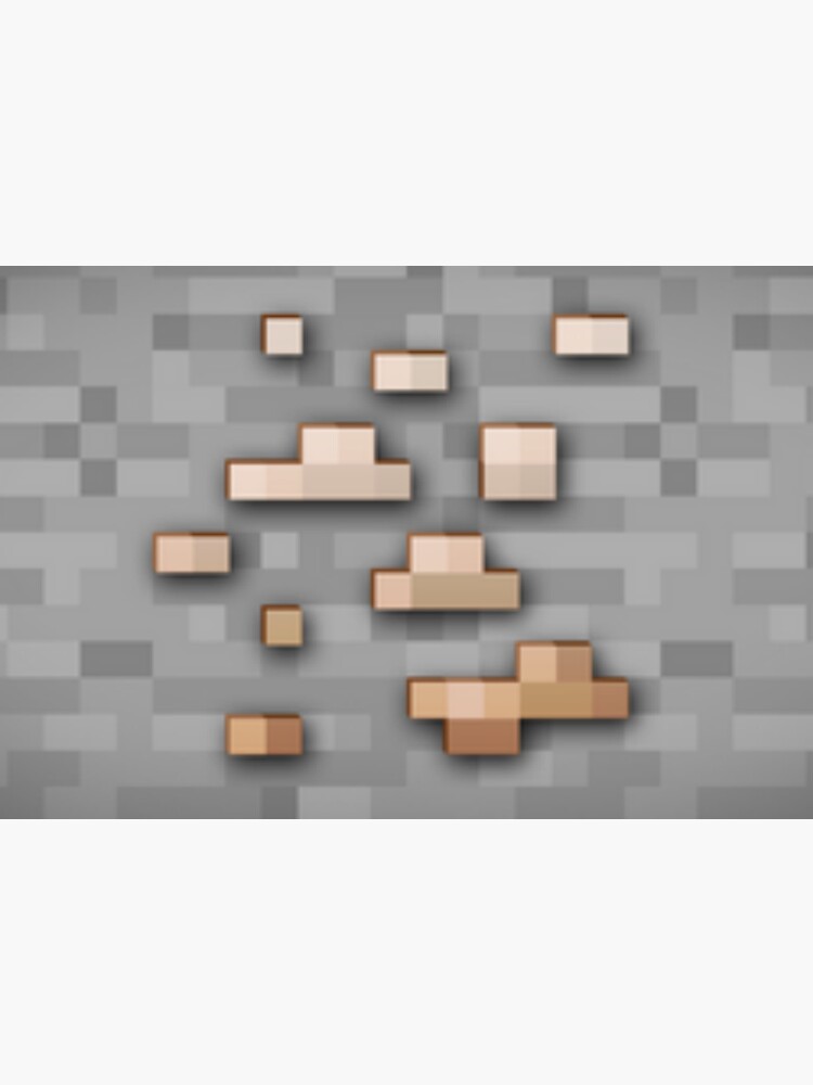 "Minecraft iron ore" Sticker for Sale by MinecraftShop | Redbubble