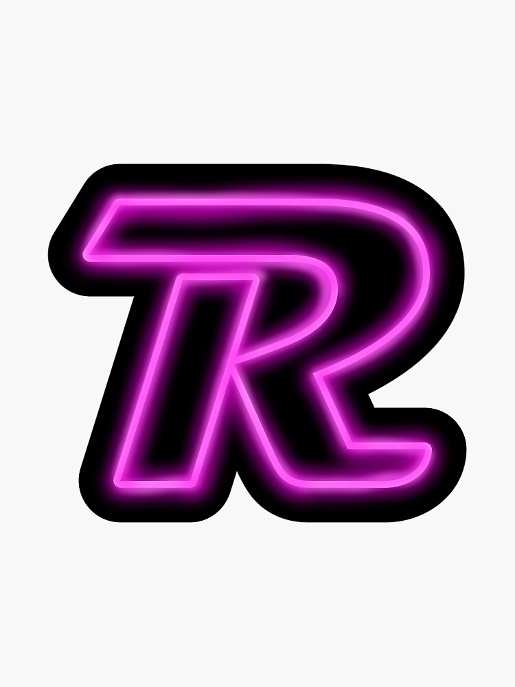 "Pink Letter R Neon Alphabet Sign" Sticker for Sale by aboltwood ...