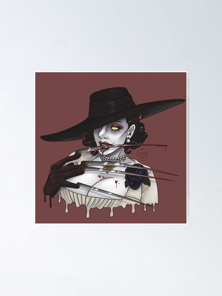 "Lady Alcina Dimitrescu" Poster by Gagamina | Redbubble