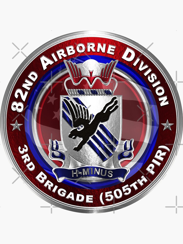 " 82nd Airborne Division 3rd Brigade 505th PIR" Sticker for Sale by ...