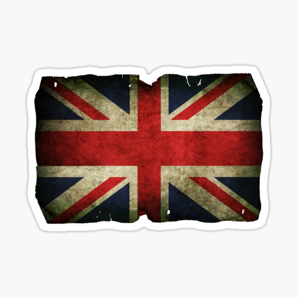 "Grungy Union Jack" Sticker for Sale by hippy63 | Redbubble