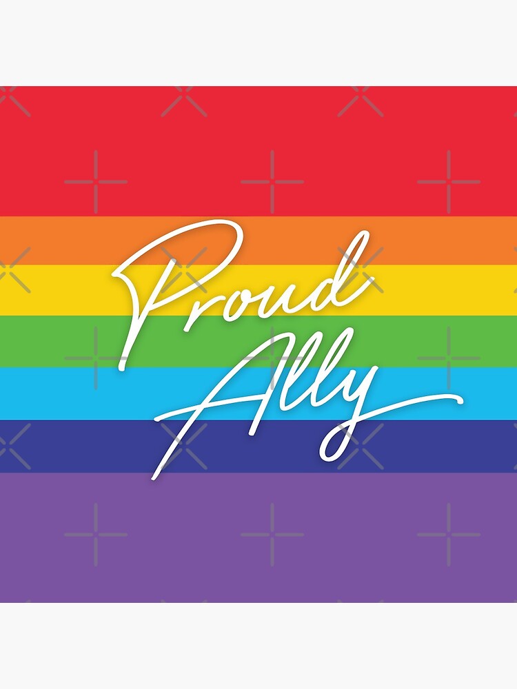 "Proud Ally" Pin for Sale by kindiscoolstore | Redbubble