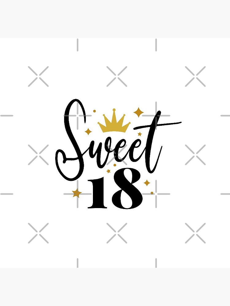 "Sweet 18 Birthday" Pin for Sale by ClaudiaGrosso | Redbubble