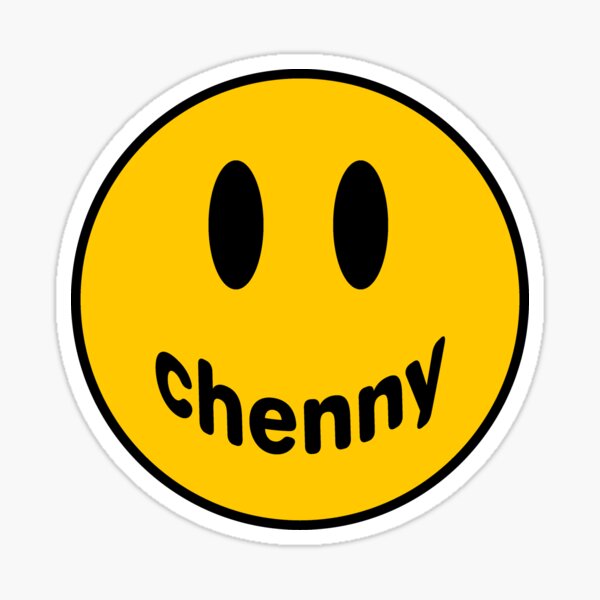 "Chenny Smile" Sticker for Sale by drewsandler | Redbubble