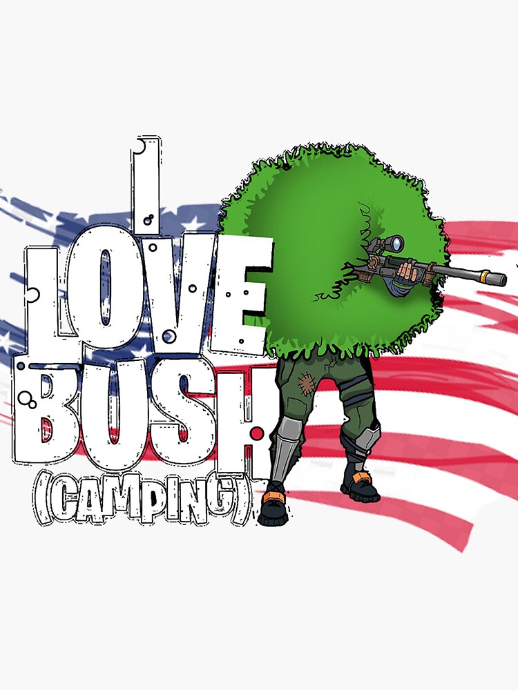 "I love bush, i heart bush" Sticker for Sale by AlidaAliyahh | Redbubble
