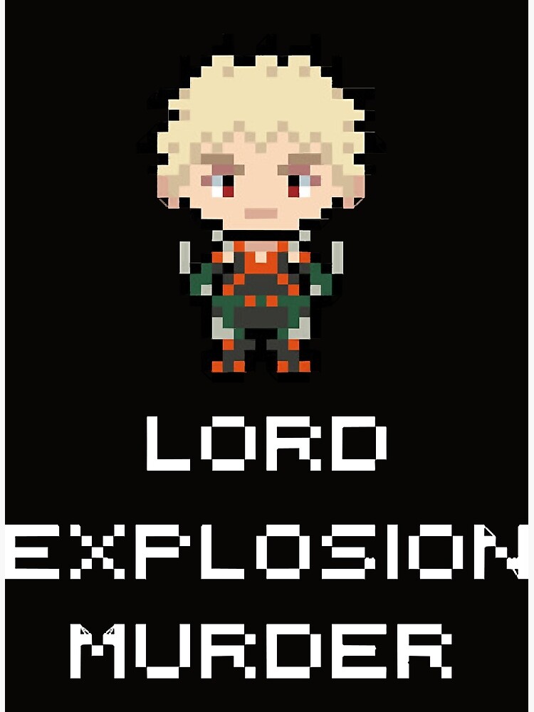 Póster «Lord Explosion Murder Sprite» de quielWesta | Redbubble