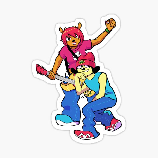 "Parappa and Lammy " Sticker by quielWesta | Redbubble