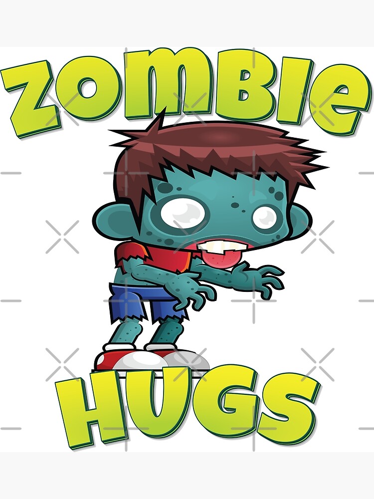 "Zombie Hugs Zombie Teen Boy" Poster for Sale by FiveNiches | Redbubble