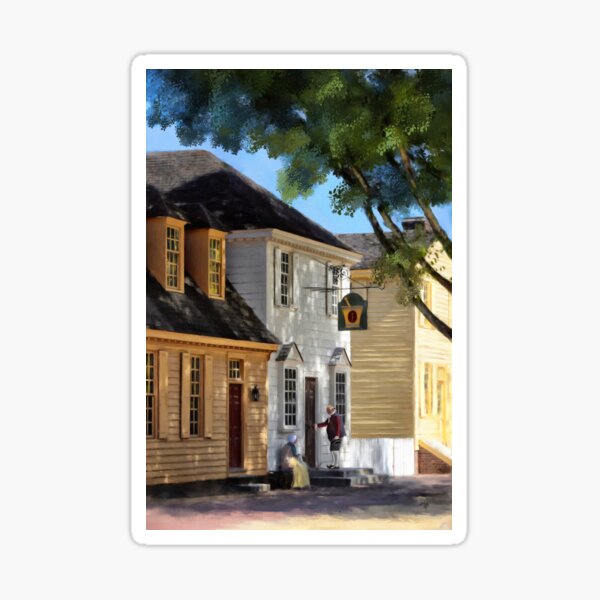 "The Colonial Williamsburg Apothecary" Sticker for Sale by LoisBryan ...