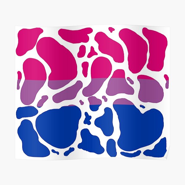 "Bisexual Cow print - Pride Month!!" Poster by friendofdorthy | Redbubble