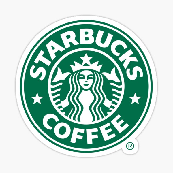"FOOD-STARBUCKS LOGO" Sticker for Sale by RobertkCameron | Redbubble