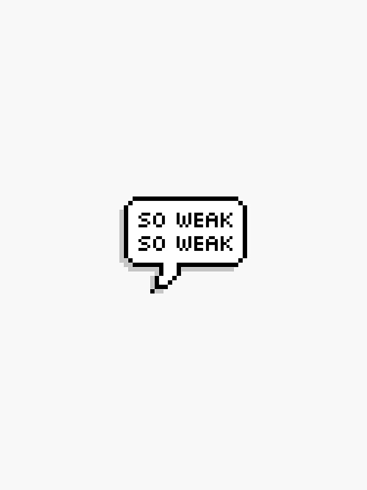 "UNCLE ROGER "So Weak"" Sticker for Sale by audibl | Redbubble