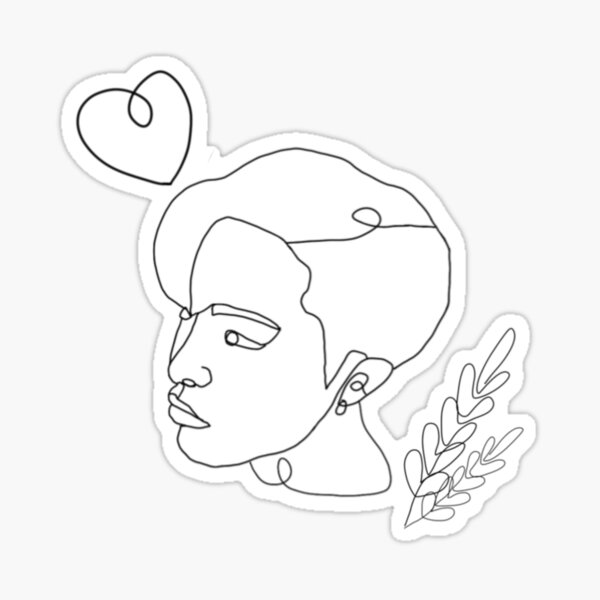 "J-hope of BTS line art " Sticker for Sale by restlesserenity | Redbubble
